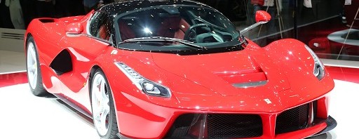 Cristiano Ronaldo celebrating new contract with Ferrari LaFerrari